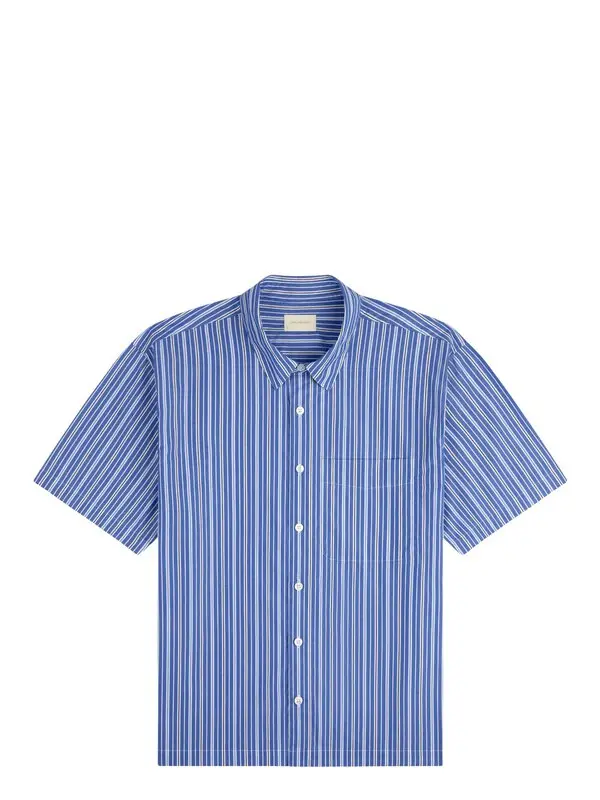 Aimé Leon Dore Yarn Dyed Striped Shirt - Blue