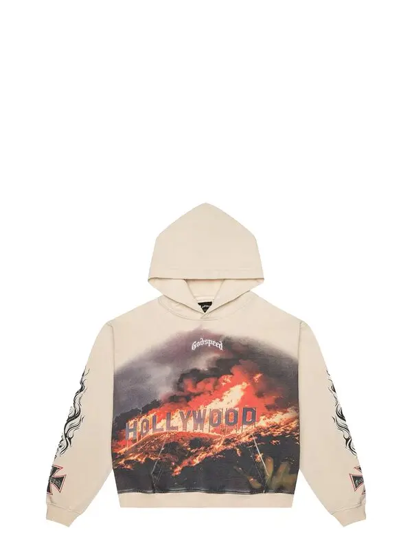 GODSPEED Hollywood Inferno Hoodie - Cream