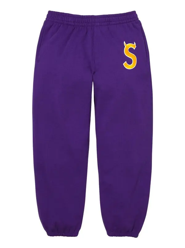 Supreme Devil's Logo Sweatpants - Purple