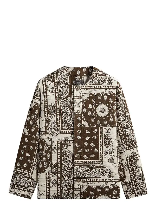 Kith Bandana Jacquard Long Sleeve Shirt - Brown