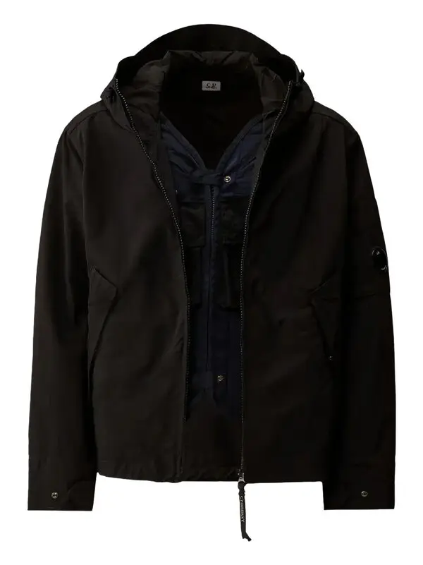 C.P. COMPANY Hooded Zip-up Jacket - Blue