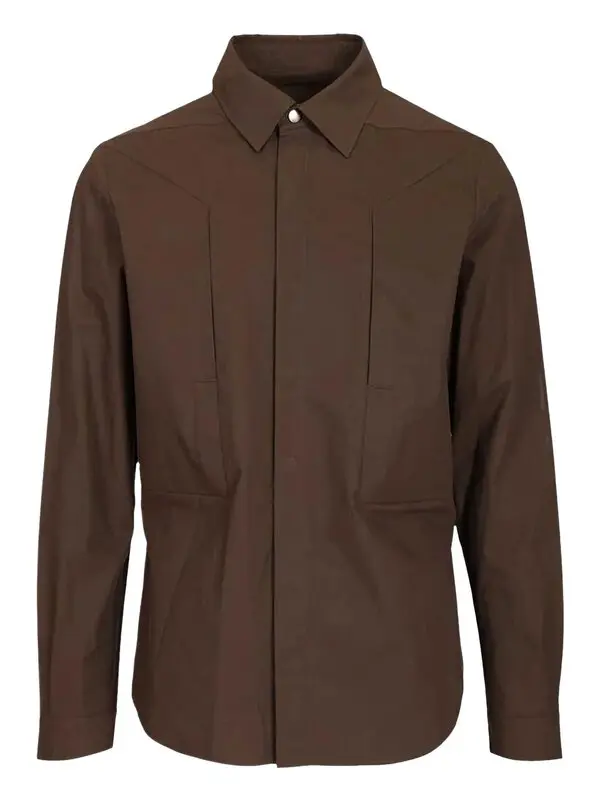 Rick Owens Camicia Fogpocket Outershirt - Brown