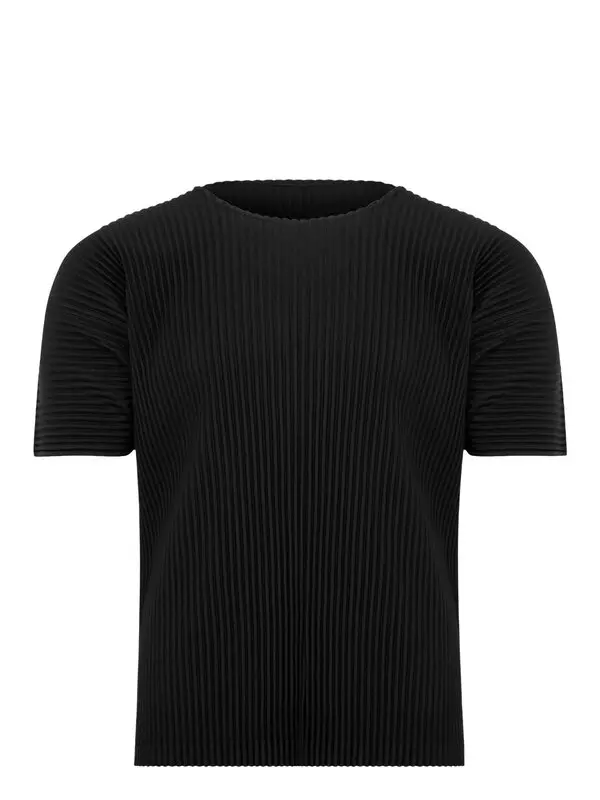 Issey Miyake Pleated T-shirt - Black
