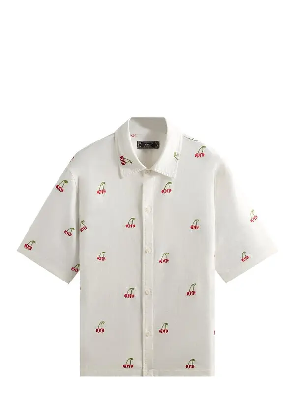 Kith Embroidered Cherry Oxford Cotton Shirt - Tan