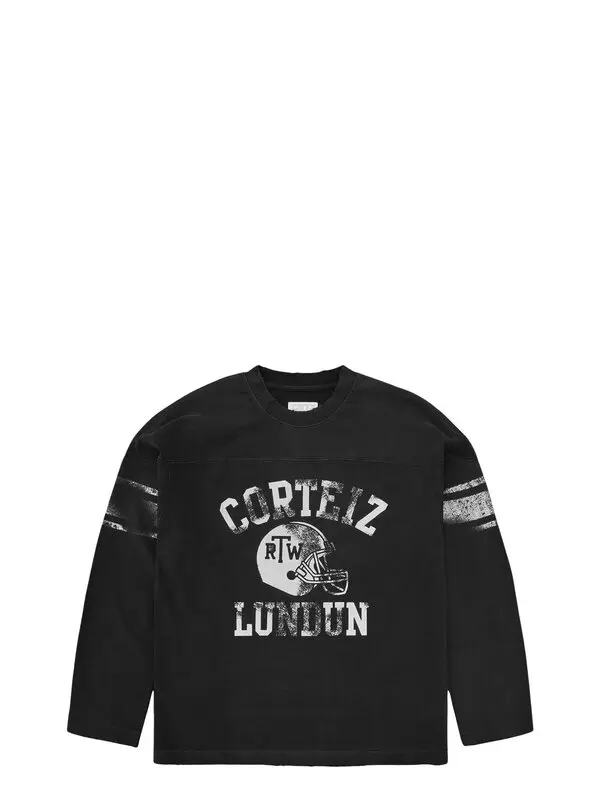 CORTEIZ Gridiron Long-sleeve Shirt - Black