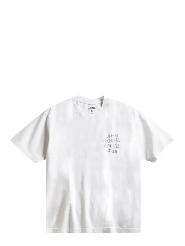 ANTI SOCIAL SOCIAL CLUB Rhinestone Logo T-shirt - White
