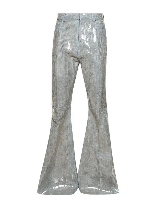 Rick Owens Bolan Bootcut Pants - Blue