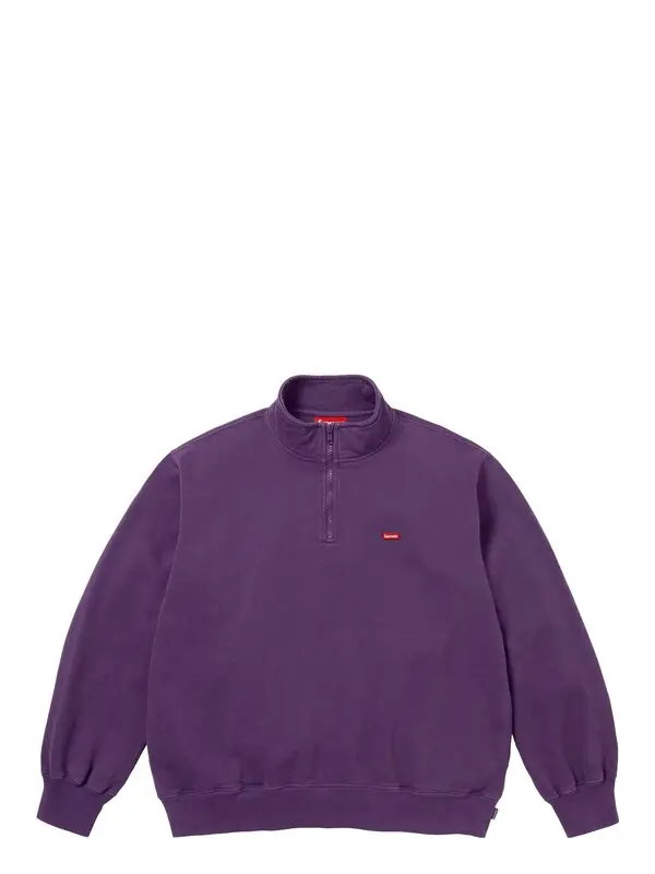 Supreme Small Box Half Zip Pullover - Purple