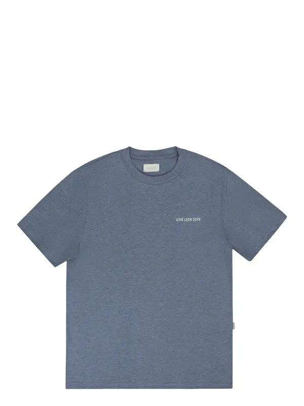 Aimé Leon Dore Short Sleeve Melange Uniform Tee - Blue