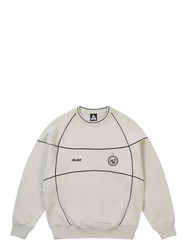 PALACE Pro Team Piped Crew - Grey