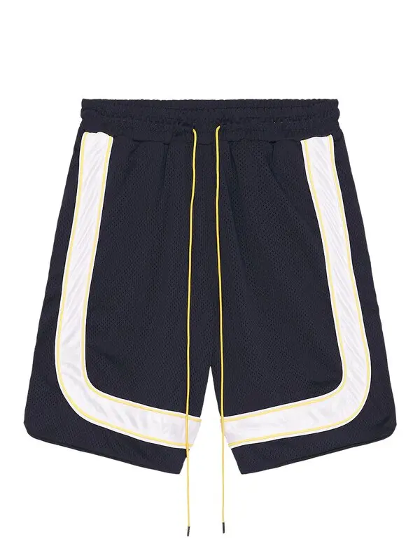 Rhude Mesh Piping Baggy Track Shorts - Multicolor