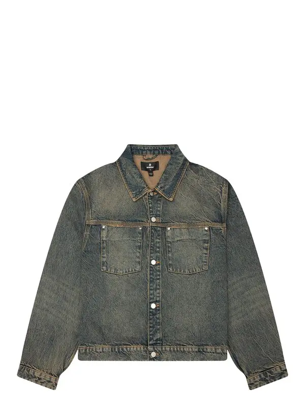 REPRESENT Denim Trucker Jacket - Blue