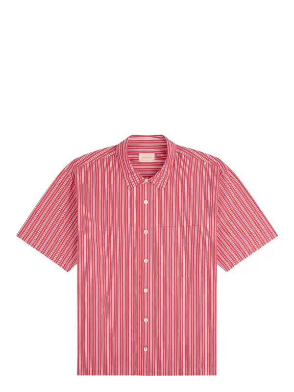Aimé Leon Dore Yarn Dyed Striped Shirt - Red