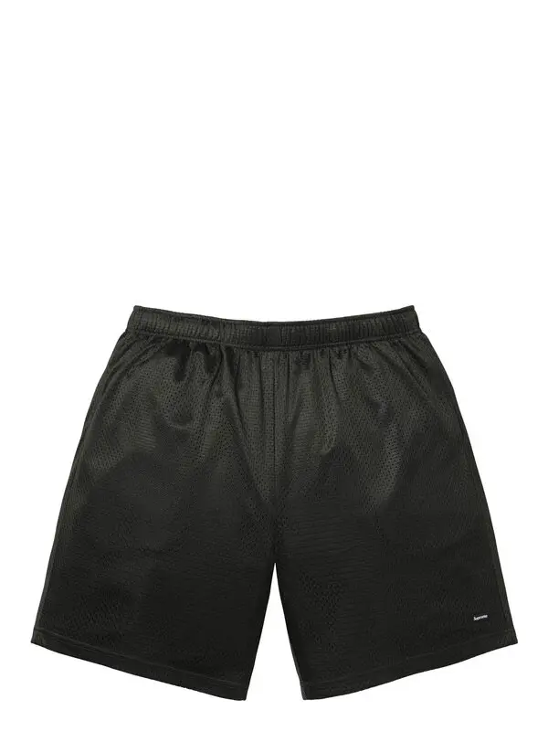 Supreme Small Box Baggy Mesh Shorts - Black