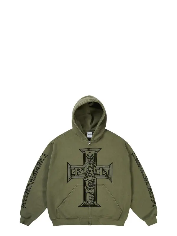 PALACE Y So Cross Pigment Hooded Jacket - Green