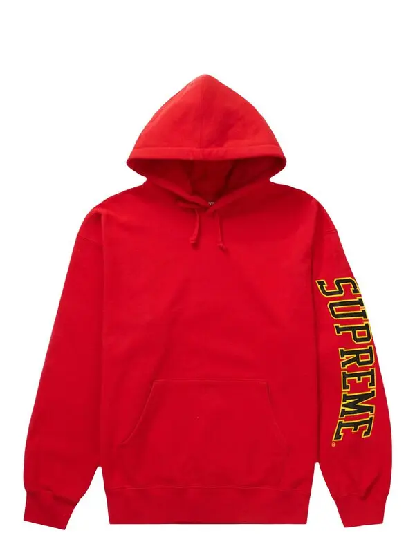 Supreme Sleeve Arc Pullover Hoodie - Red