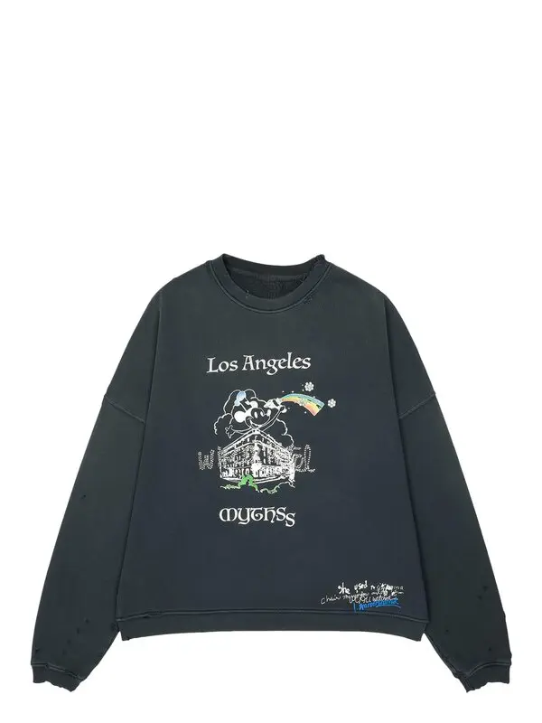 PALY HOLLYWOOD Mythss Crewneck Sweatshirt - Black