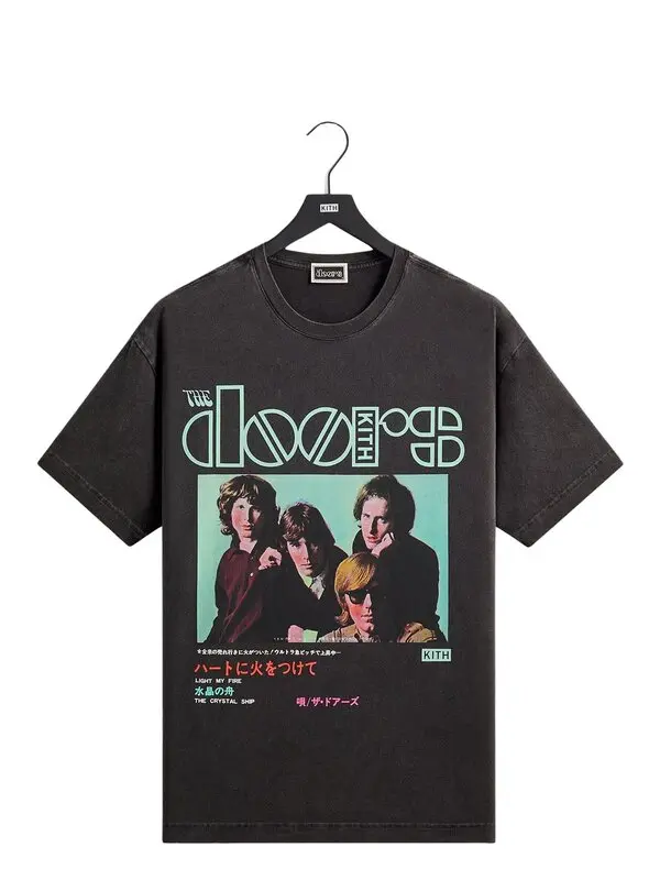 Kith Records For The Doors Japan Import Vintage Tee - Black