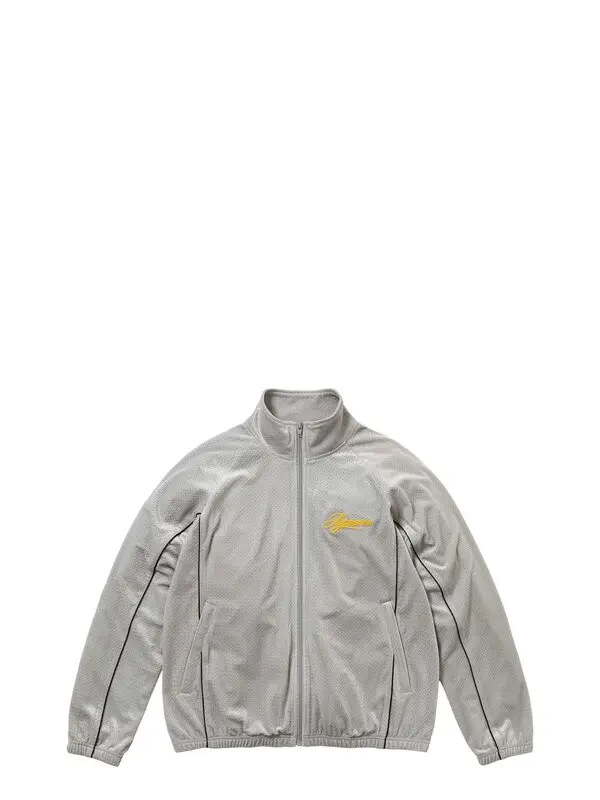 Supreme Velour Mesh Track Jacket - Silver
