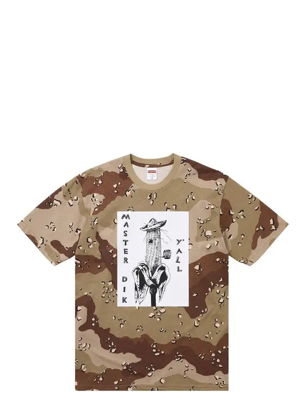 Supreme X Mike Kelley "chocolate Chip Camo" Graphic Tee - Brown