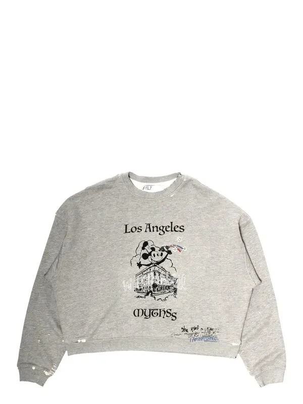 PALY HOLLYWOOD Mythss Crewneck Sweatshirt - Grey
