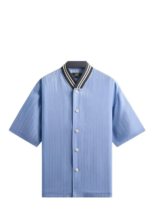 Kith Crest Logo Pacey Shirt Millstream - Blue