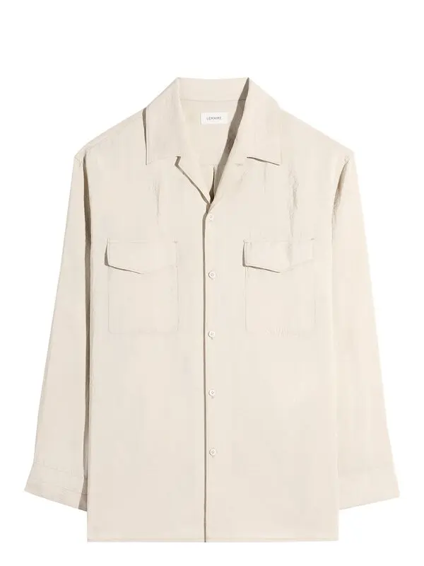 LEMAIRE Convertible Collar Shirt - Cream