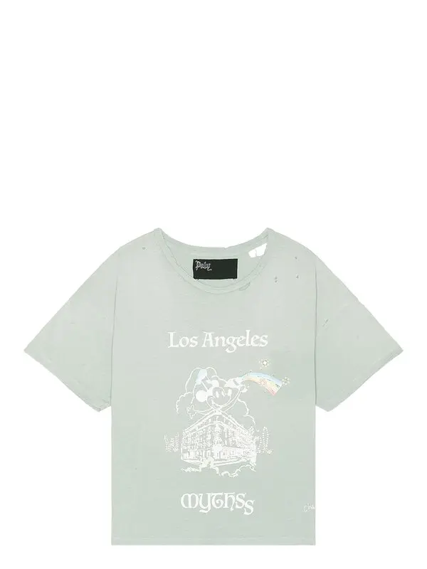 PALY HOLLYWOOD Mythss" Graphic T-shirt - Teal