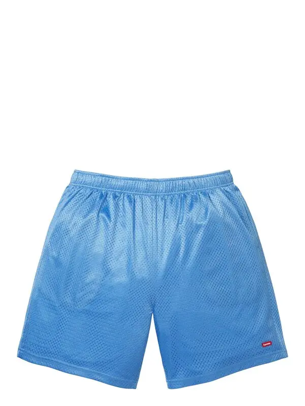 Supreme Small Box Baggy Mesh Shorts - Blue