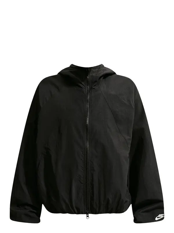 Nike Oversized Hooded Jacket - Black