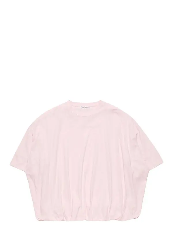 Acne Studios Gathered Logo T-shirt - Pink