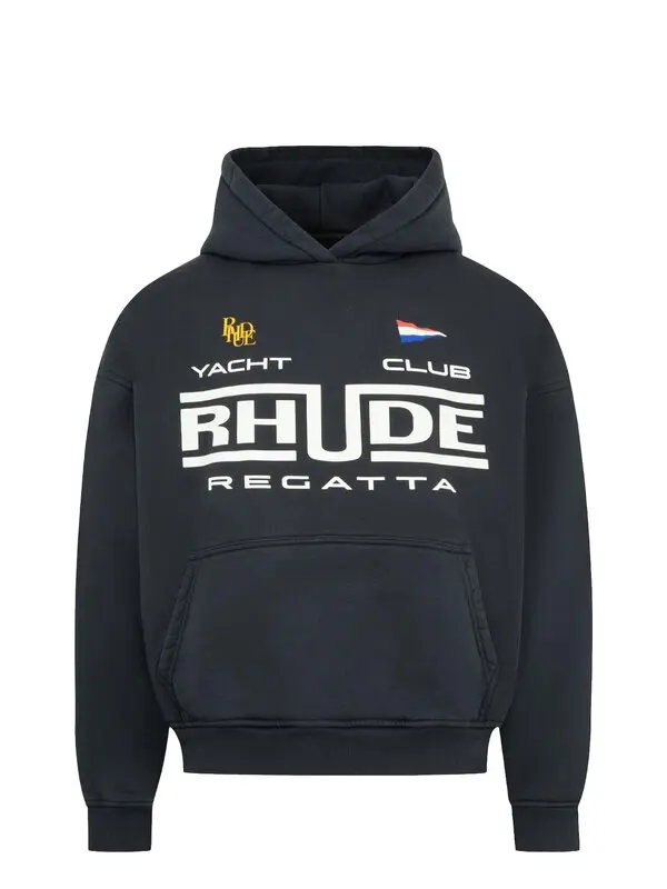 Rhude Regatta Club Hoodie - Black