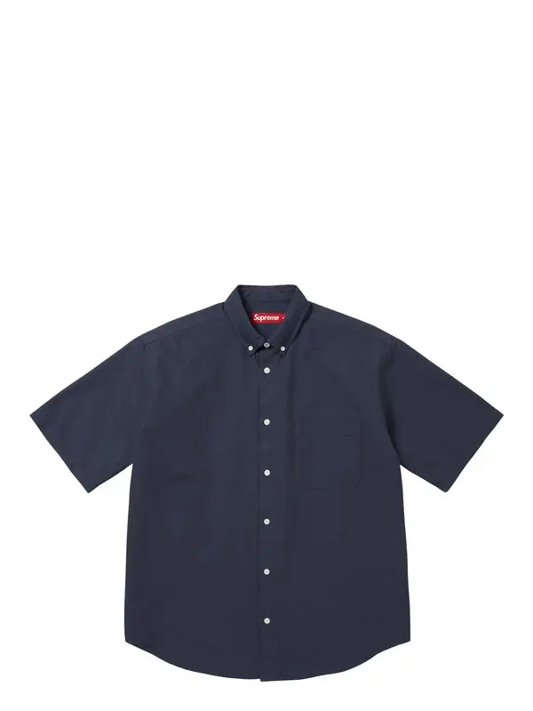 Supreme Loose Fit Oxford Short-sleeve Shirt - Blue