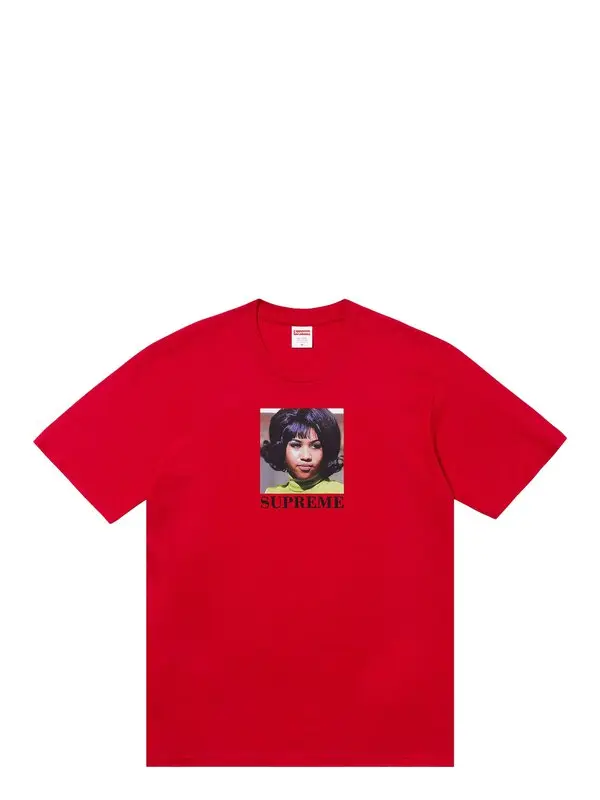 Supreme Aretha" Graphic T-shirt - Red