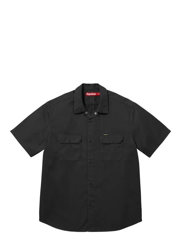 Supreme Ghostface Short-sleeve Work Shirt - Black