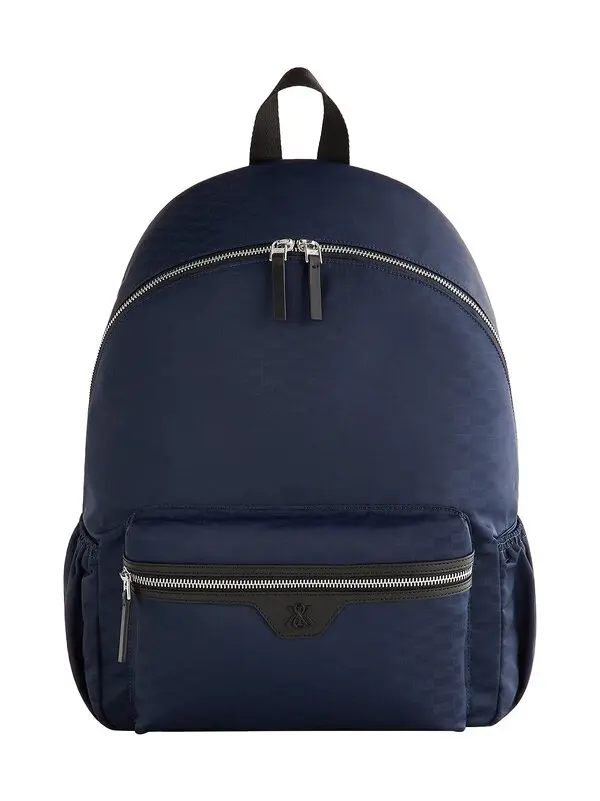 Kith Monogram Nylon Jacquard Backpack - Blue