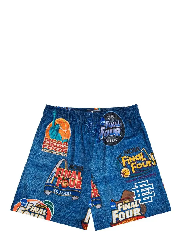 ERIC EMANUEL Ncaa Final Four Print Shorts - Blue
