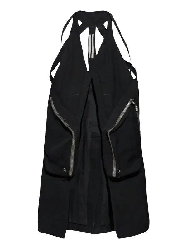 Rick Owens Lono Temple Vest - Black