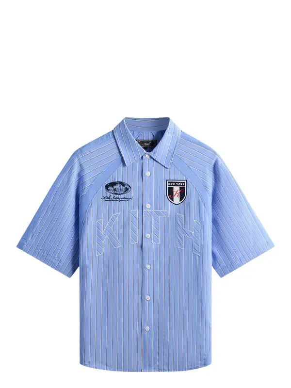 Kith Striped Poplin Button-up Shirt - Blue