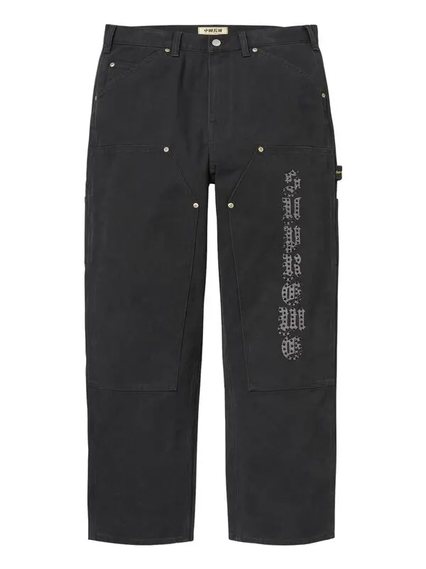 Supreme X The Great China Wall Double Knee Painter Pant - Black