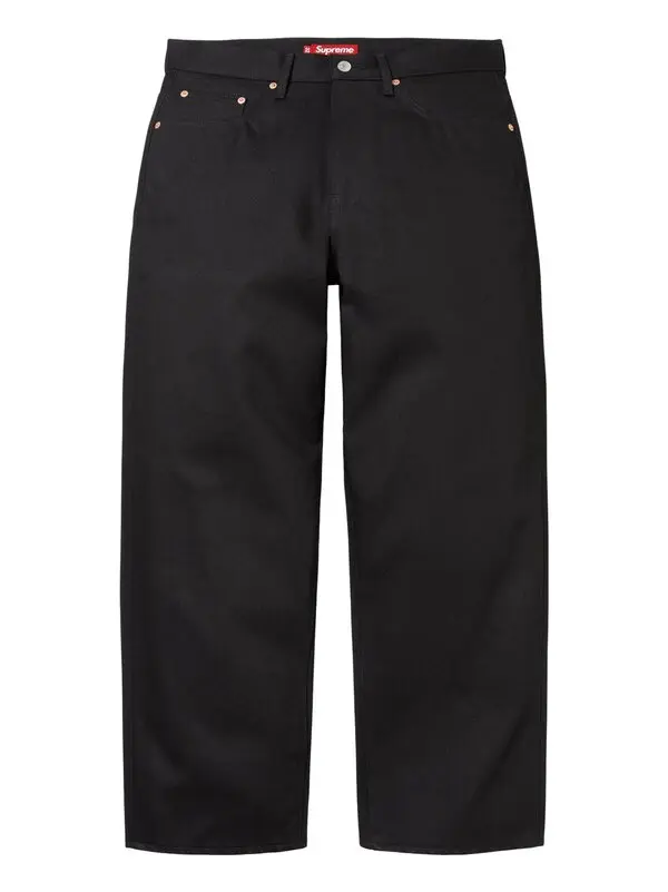 Supreme Baggy Selvedge Jean Rigid - Black