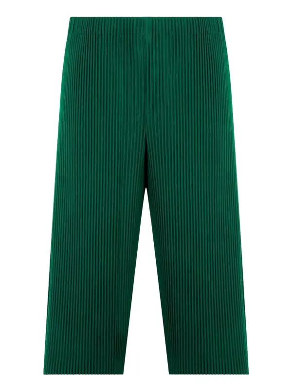 Issey Miyake Pleated Trousers - Green