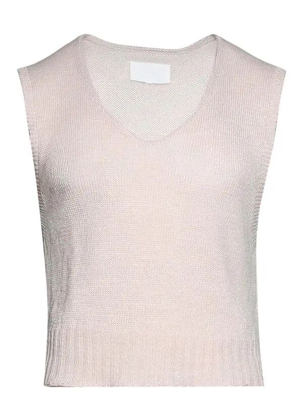MAISON MARGIELA V-neck Knit Gilet - Pink