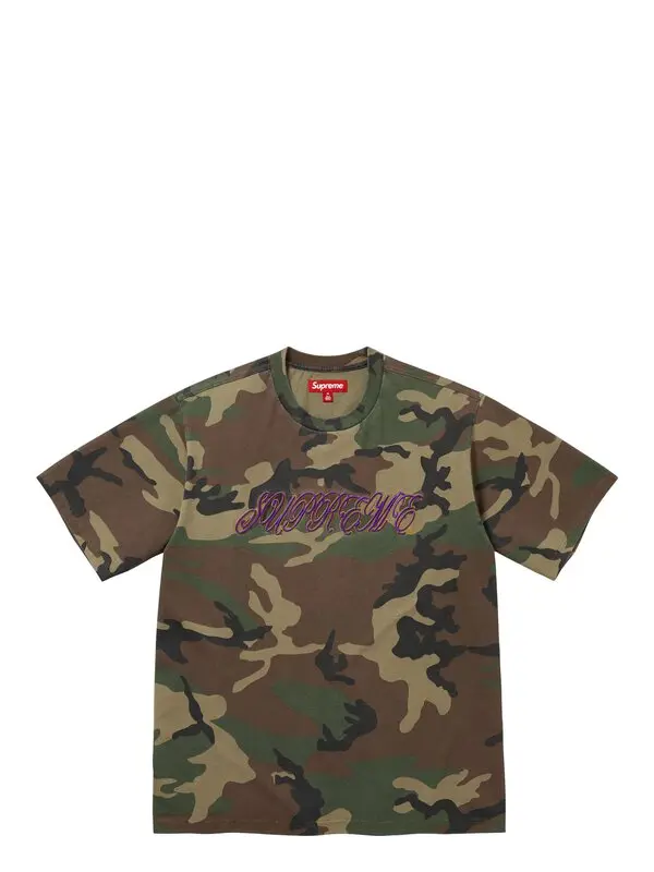 Supreme Raised Script Short-sleeve Top - Green