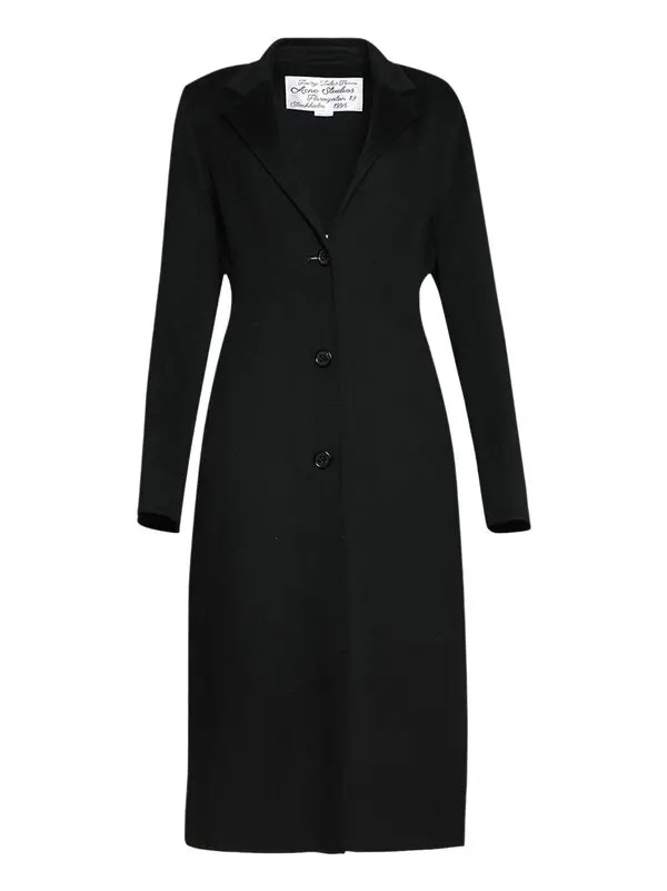 Acne Studios Tailored Wool Coat - Black