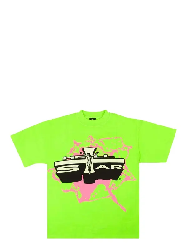 HELLSTAR Jesus Emblem T-shirt - Green