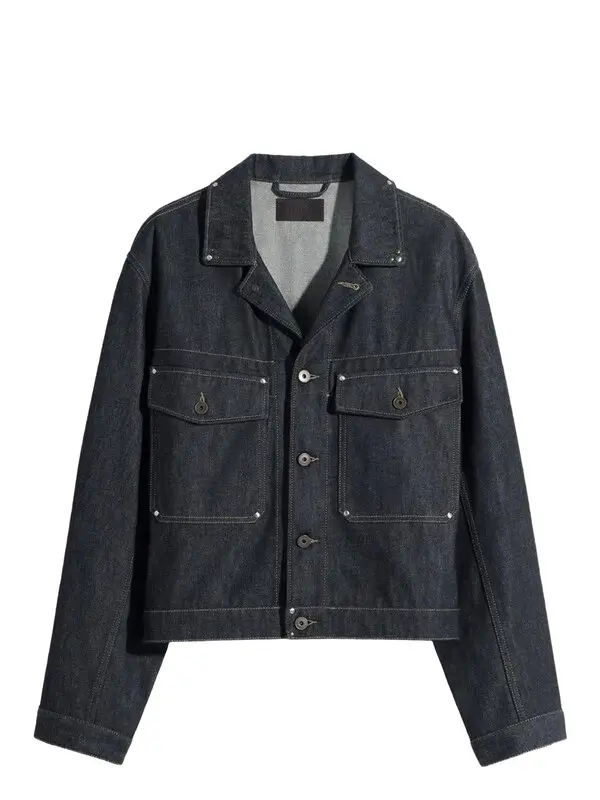 LEMAIRE Trucker Studs Denim Jacket - Grey