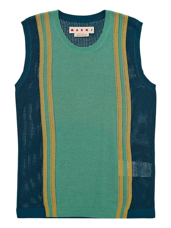 Marni Sleeveless Roundneck Sweater - Green