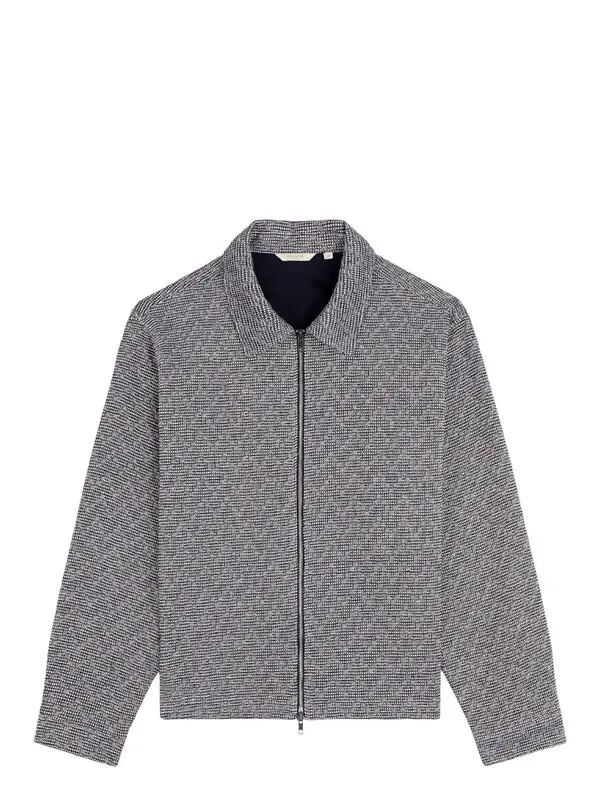Aimé Leon Dore Textured Zip Up Shirt - Blue