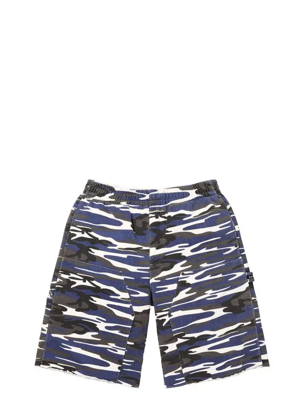 Supreme Double Knee Painter Sweatshort - Blue
